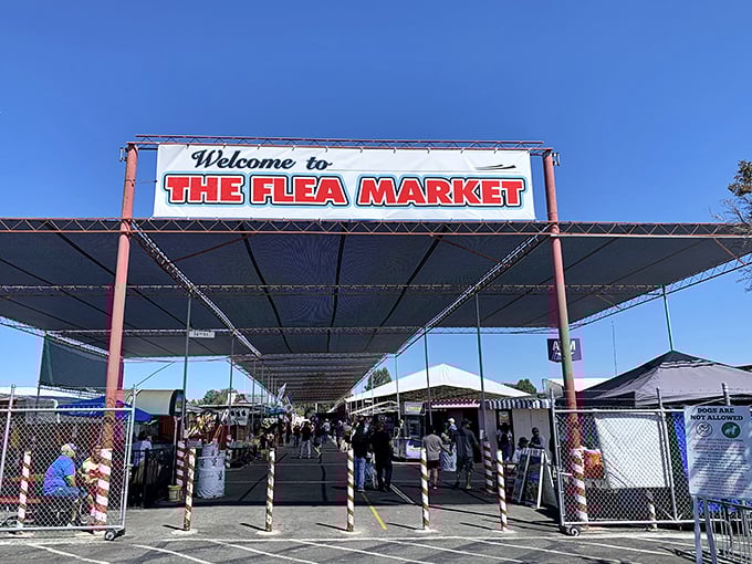 The iconic entrance sign welcomes you to a world where haggling is an art form and unexpected discoveries await around every corner &ndash; retail therapy of the most authentic kind.