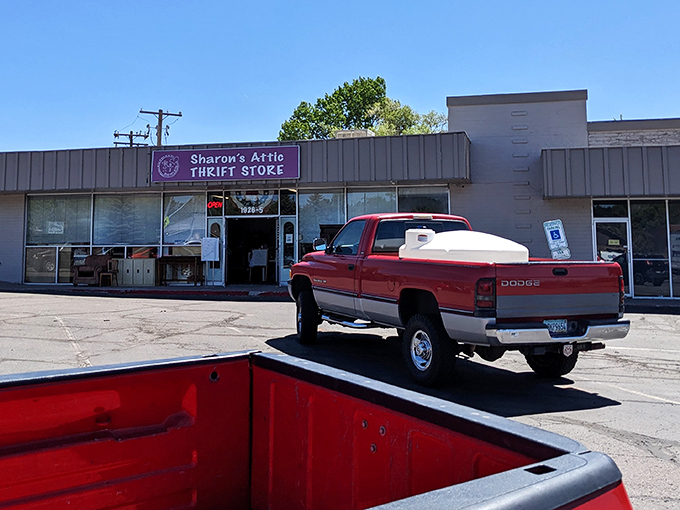 Where pickup trucks come to haul away yesterday's treasures. The unassuming storefront is Flagstaff's worst-kept secret among dedicated thrifters.