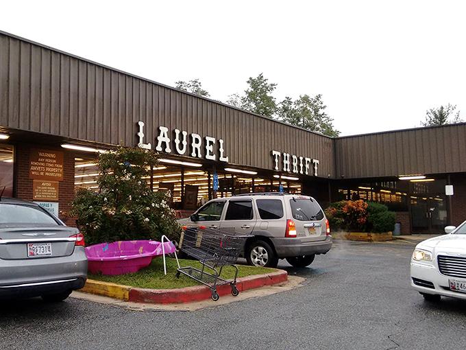 Welcome to the mothership of Maryland thrifting! Laurel Thrift's sprawling exterior promises adventures in bargain hunting that could fill an entire afternoon.