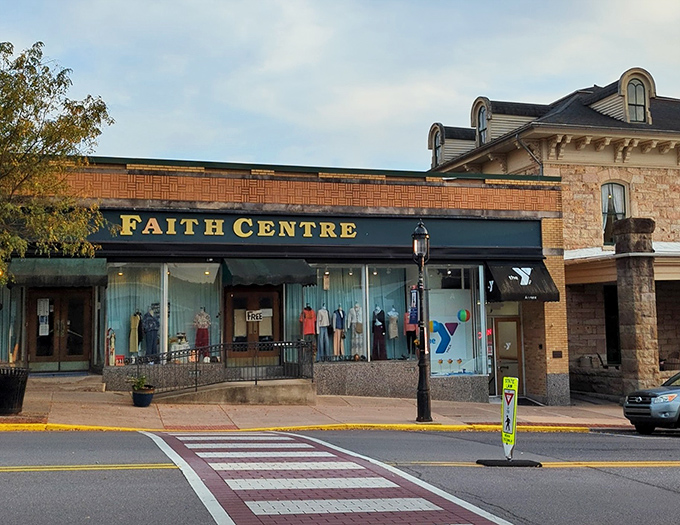 The iconic gold lettering against deep green beckons like a siren song to treasure hunters across Pennsylvania.