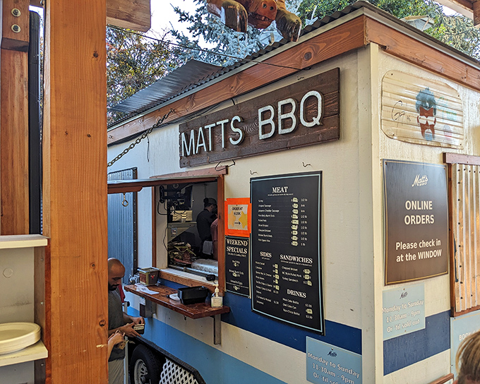 A humble food cart with not-so-humble ambitions. Matt's BBQ proves you don't need fancy digs when you've got smoking skills this good.