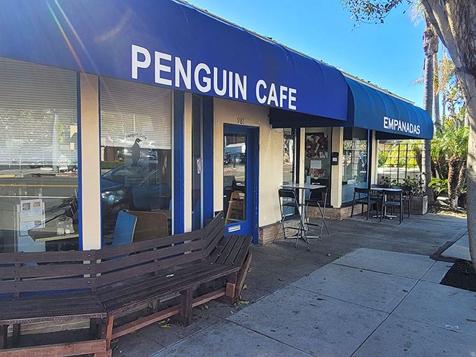 Simple wooden benches outside Penguin Cafe aren't just seating&mdash;they're the waiting room for some of California's most satisfying breakfast experiences.