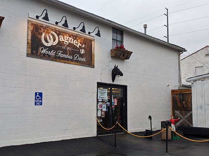 The unassuming exterior of Wagner's Pharmacy stands like a time capsule, where racing legends have fueled up before heading to Churchill Downs for decades.