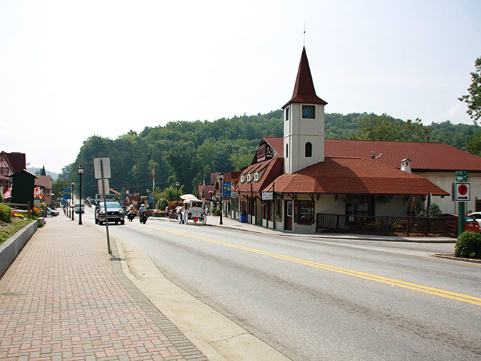 Helen's main street proves that Bavaria and Georgia make surprisingly excellent neighbors in the mountains.