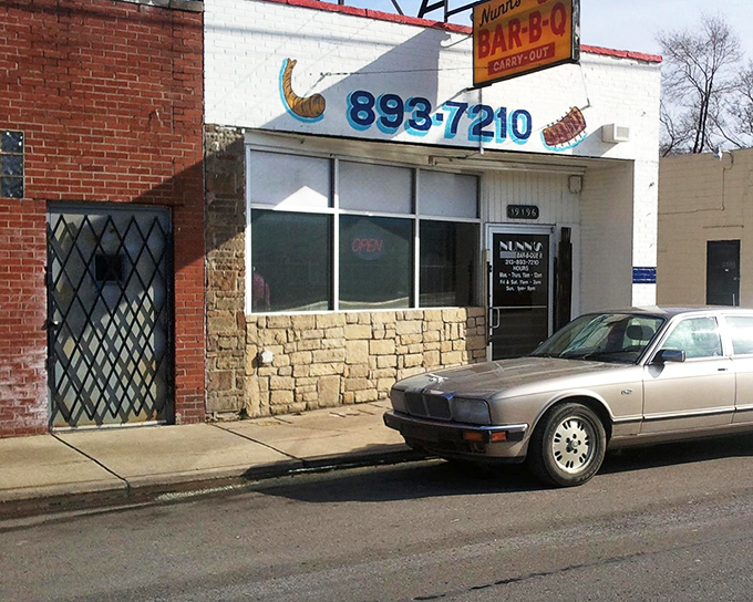 The unassuming exterior of Nunn's Bar-B-Que II proves the old adage: never judge a barbecue joint by its storefront. Smoky treasures await inside.