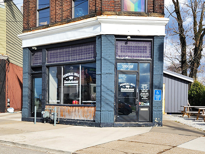 The unassuming blue brick exterior of Federal Hill Smokehouse belies the culinary magic happening inside. Like a barbecue speakeasy, you need to be in the know.