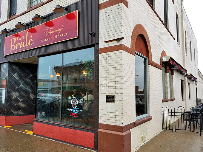 The charming brick exterior of Caf&eacute; Brul&eacute; beckons from Vermillion's Main Street like a European postcard come to life in the heart of South Dakota.