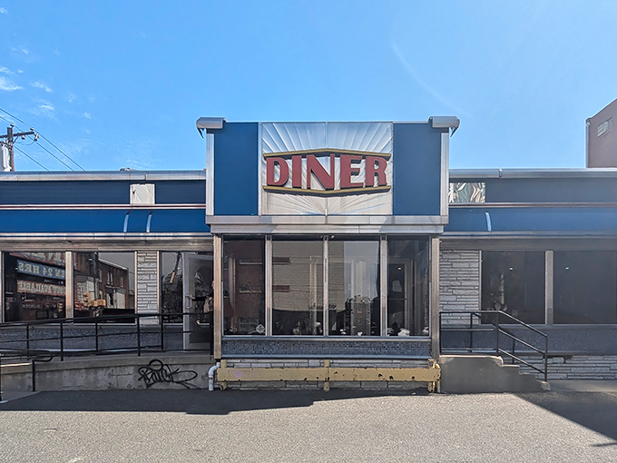 That classic blue facade isn't trying to be retro&mdash;it just is. Some architectural decisions are too perfect to need updating.