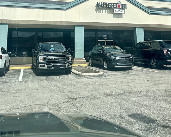 Kingdom Sushi's modest exterior hides culinary treasures within &ndash; like finding a diamond in a strip mall setting.