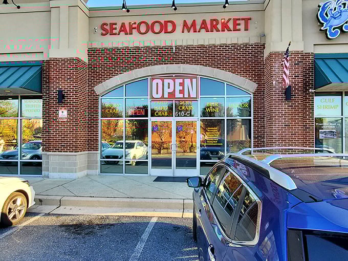 The unassuming storefront might not scream "seafood paradise," but locals know this brick facade houses some of Maryland's most magnificent crustaceans.