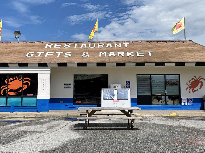 The unassuming exterior promises no frills, just thrills for your taste buds. Like finding a pirate's treasure chest disguised as a garden shed.