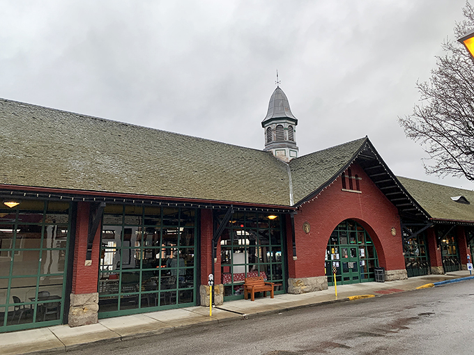 The historic red brick exterior of Centre Market houses Coleman's Fish Market, where that distinctive cupola has welcomed hungry seafood pilgrims for generations.