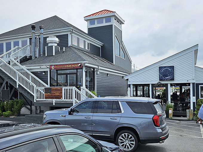 The gray-sided building with its cheerful red sign stands like a beacon for crab lovers&mdash;a waterfront temple to Maryland's most sacred culinary tradition.
