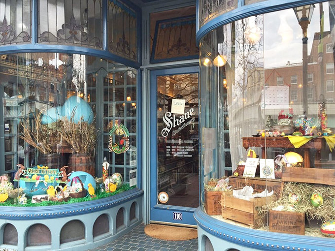 The blue storefront of Shane Confectionery isn't just eye candy&mdash;it's a portal to a sweeter time when Easter displays were works of art and window shopping was an actual pastime. 
