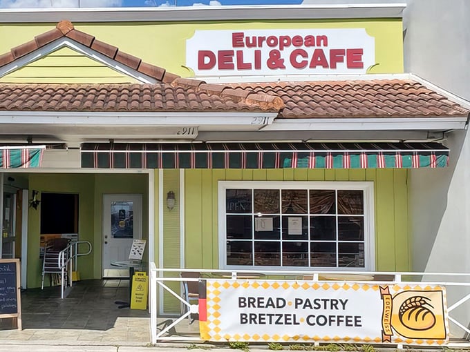 That cheerful yellow exterior isn't just paint &ndash; it's a promise of the butter-laden treasures waiting inside.