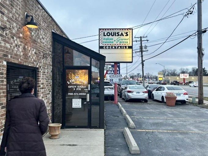 Brick exterior and modest entrance &ndash; like all great Italian spots, Louisa's saves the drama for what's on your plate, not architectural showboating.