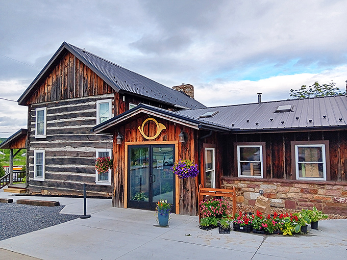 This isn't just a restaurant; it's a time machine disguised as a log cabin. Horn O' Plenty's rustic exterior promises the comfort food your soul has been craving.