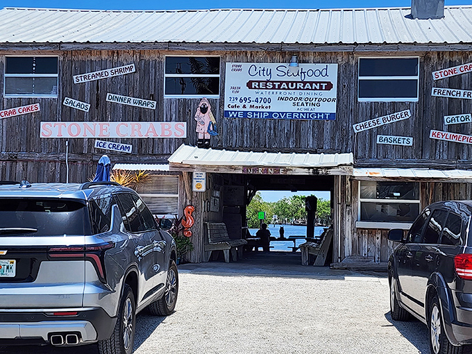 The weathered wooden exterior of City Seafood isn't trying to impress anyone&mdash;until you taste what's inside. Florida authenticity doesn't get more real than this Everglades City landmark.