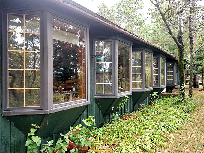Those bay windows aren't just for show &ndash; they frame the surrounding pines like living paintings while you contemplate whether to order the ribeye or... who are we kidding, definitely the ribeye.