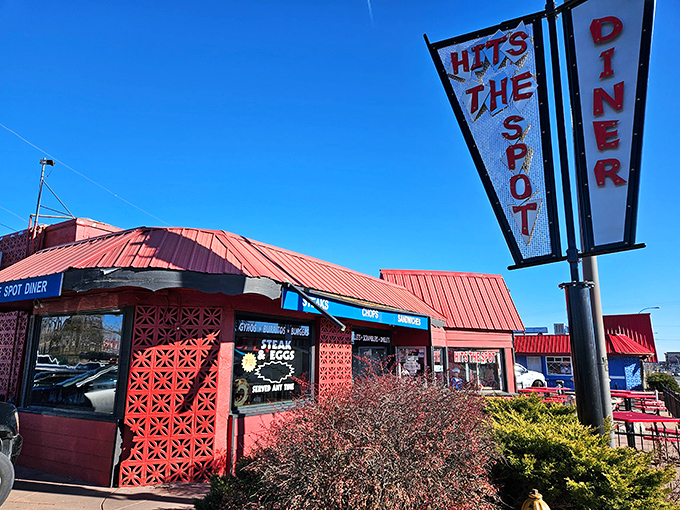 That iconic red roof and vintage sign aren't just decoration&mdash;they're a time machine to when breakfast was king and nobody counted calories before noon.