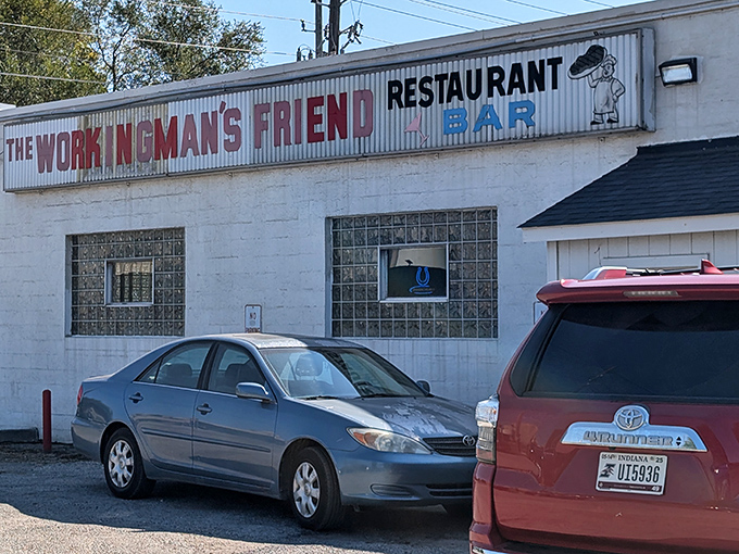 The unassuming exterior might fool first-timers, but regulars know this humble building houses burger perfection that's worth crossing county lines to experience.