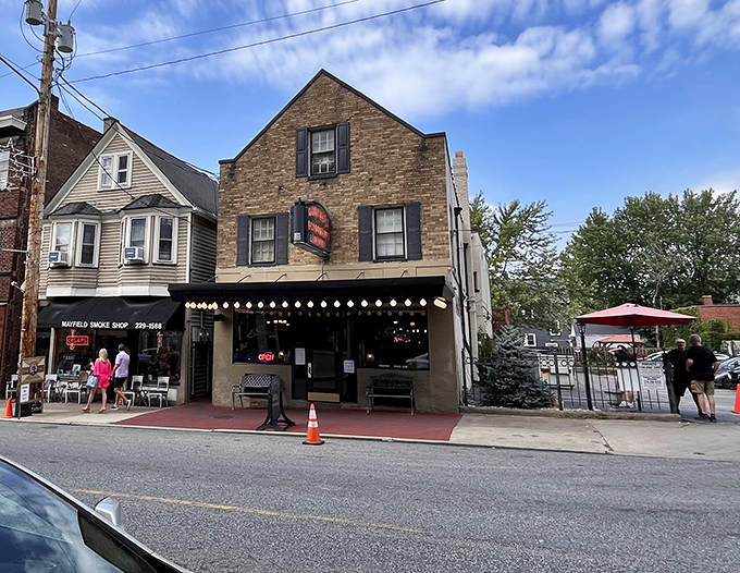 The stone facade of Guarino's stands proudly on Murray Hill Road, a culinary landmark that's seen Cleveland through nearly a century of history.