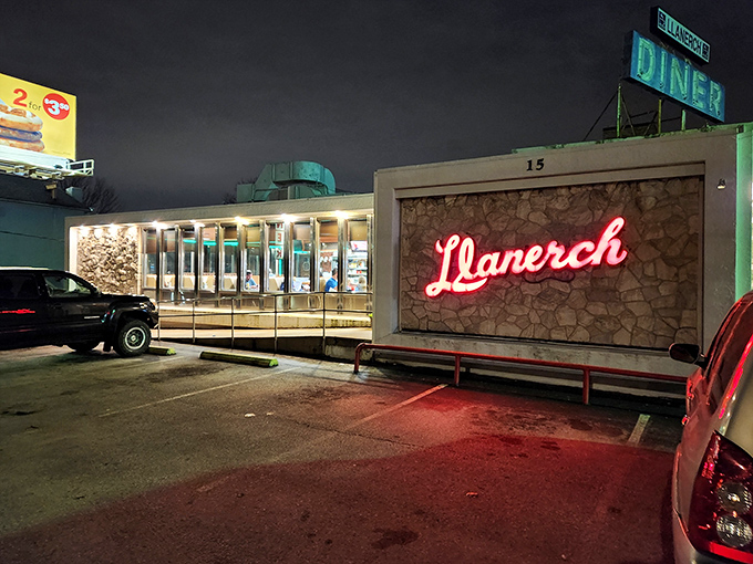 The neon glow of Llanerch's sign has been guiding hungry travelers to breakfast nirvana for decades. Like a lighthouse for pancake seekers!
