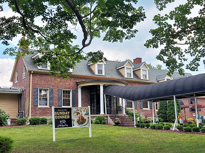 That brick exterior isn't trying to compete with flashy restaurant chains, and that's exactly why it wins every time.
