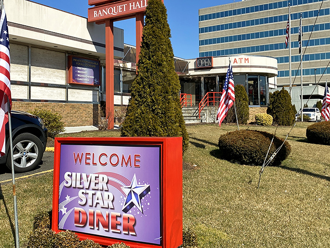 That iconic welcome sign stands like a beacon of hope for hungry travelers&mdash;the diner equivalent of "You've got mail," but with pancakes.
