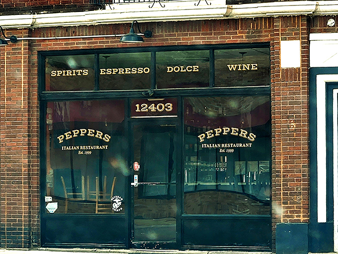 The unassuming brick fa&ccedil;ade of Pepper's Italian Restaurant hides culinary treasures that would make your Italian grandmother weep with joy. Classic neighborhood charm at its finest.