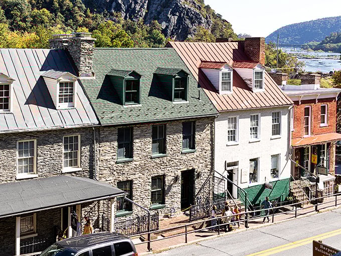 These historic facades aren't movie sets—they're the real deal, standing proudly since the 1800s with stories etched into every brick and stone.