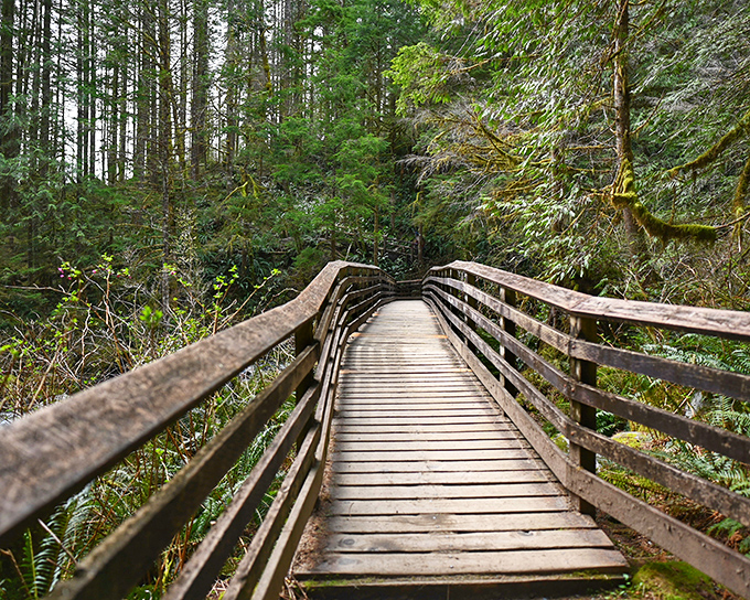Where the forest breathes and the boardwalk leads, Wallace Falls State Park feels like stepping into a living postcard of the Pacific Northwest.