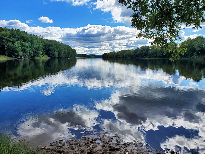 Mirror, mirror on the water &ndash; the Susquehanna River creates perfect reflections that make you wonder which way is up. Nature's own Instagram filter.