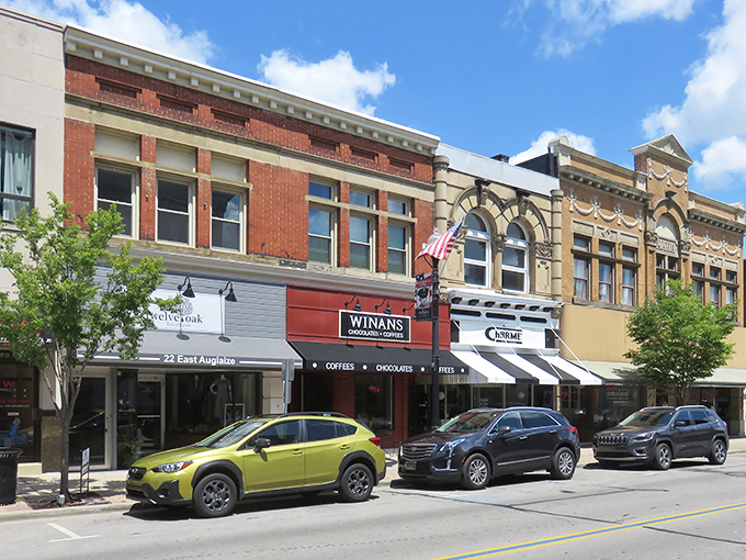 Downtown Wapakoneta beckons with its perfectly preserved storefronts, where small-town charm meets Midwest hospitality on every corner.