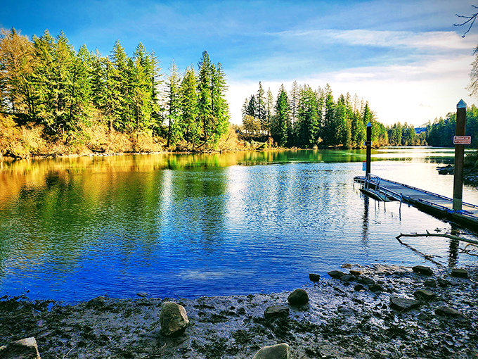 Mirror, mirror on the water&mdash;who's the fairest state park of all? Golden hour at McIver turns the ordinary into the extraordinary.