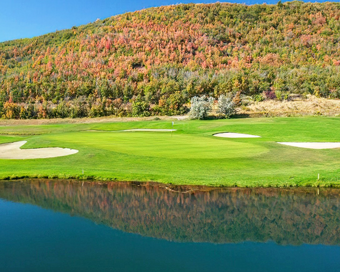 The golf course at Wasatch Mountain State Park offers that rare combination: a challenging game and autumn colors so vibrant they'll distract you mid-swing.