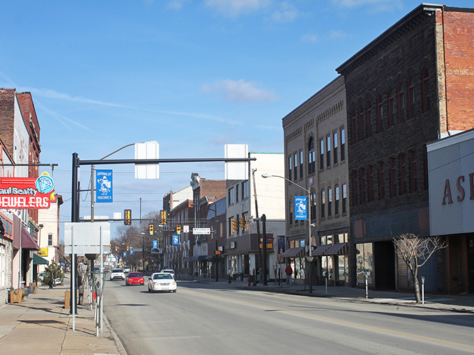 Downtown Punxsutawney stretches before you like a Norman Rockwell painting come to life, where brick buildings tell stories of generations past.