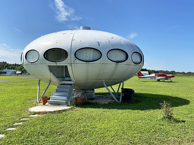 The ultimate Delaware plot twist: a flying saucer that landed not from outer space, but from the innovative mind of a Finnish architect.