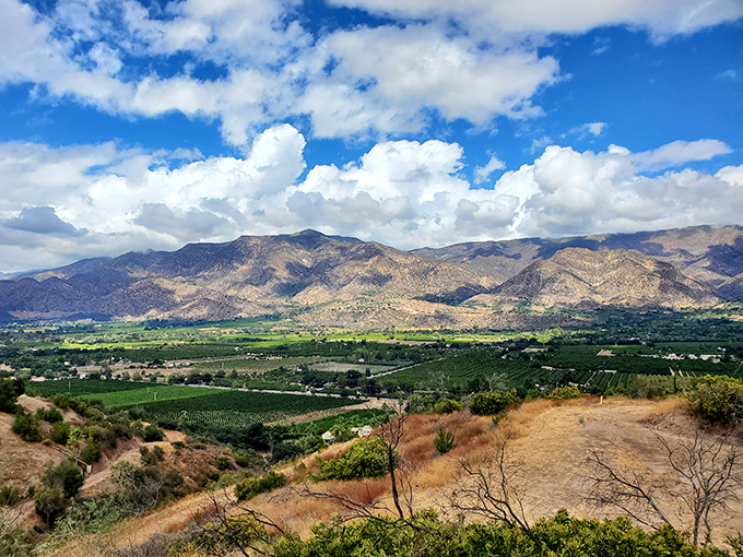 Nature's own IMAX screen unfolds before you&mdash;the Topatopa Mountains embrace Ojai Valley in a panorama that makes your problems seem delightfully insignificant.