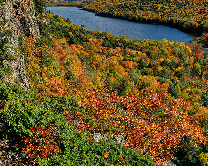 Nature's color palette gone wild! Autumn transforms the Porcupine Mountains into a masterpiece that makes even the most dedicated city dweller consider a cabin purchase.
