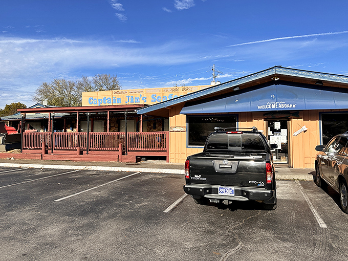The unassuming exterior of Captain Jim's promises seafood treasures within&mdash;like finding a pearl in the most ordinary-looking oyster.