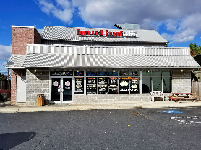 The unassuming exterior of Conrad's hides seafood treasures within, like finding a pearl in an oyster&mdash;except this pearl tastes way better.