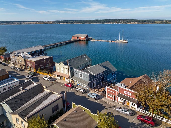 Coupeville's waterfront district looks like a movie set, but it's the real deal &ndash; historic buildings and that iconic red wharf stretching into Penn Cove's pristine waters.