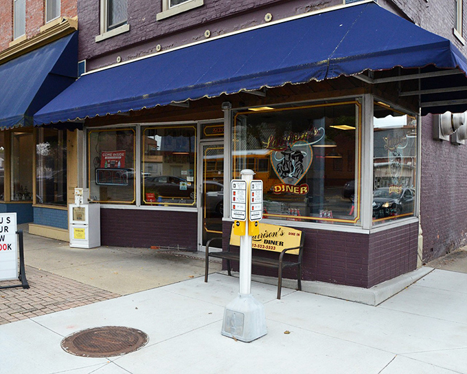 The blue awning beckons like an old friend on Seymour's main street, promising comfort food and conversations that matter.