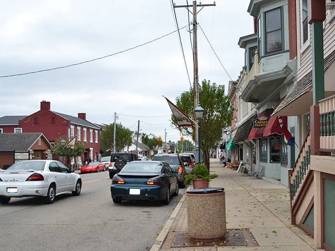 Downtown Waynesville proves that sometimes the best traffic jams involve deciding which colorful storefront to explore first.
