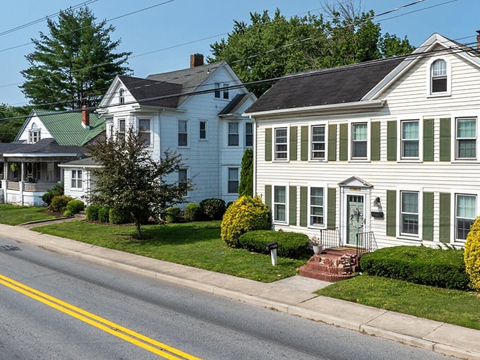 Classic American homes stand shoulder to shoulder along Bridgeville's streets, each with stories to tell and probably a killer recipe for apple pie.