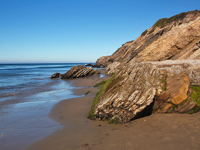 Those tilted rock layers aren't just showing off &ndash; they're geological poetry written across millions of years of Earth's drama.