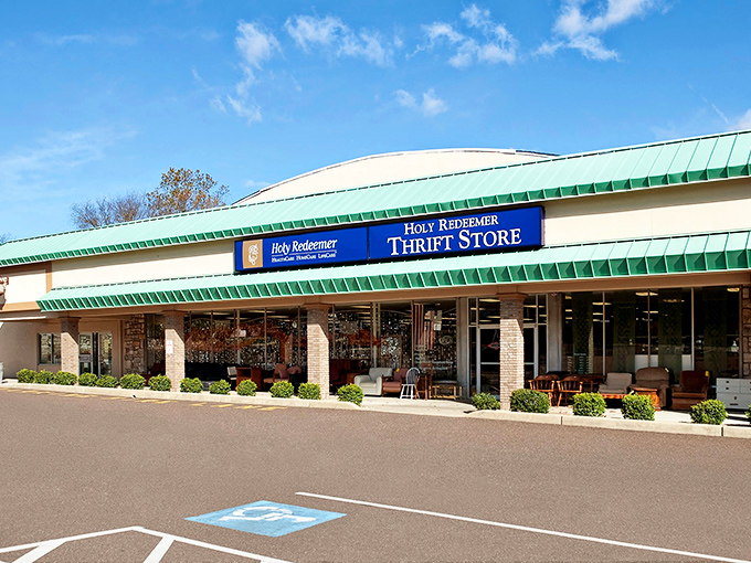 Bathed in Pennsylvania sunshine, this unassuming storefront houses enough secondhand gems to furnish a small neighborhood. Treasure hunters, take note!