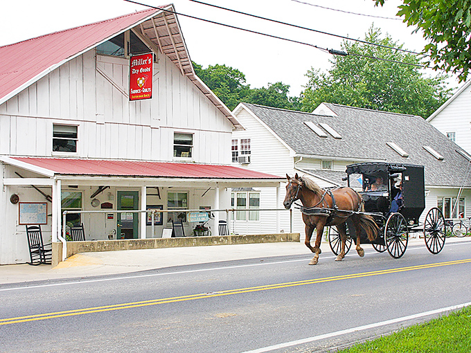 Where horse-drawn buggies and white clapboard buildings aren't tourist attractions but Tuesday afternoon essentials. Simplicity with purpose defines Charm's main street.