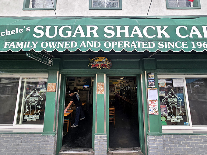 The iconic green awning of Michele's Sugar Shack Cafe stands as a beacon of breakfast hope on Main Street. Family-owned since 1967, it's Huntington Beach's answer to morning hunger pangs.